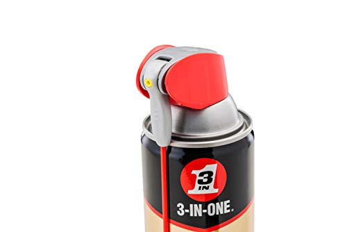 3-IN-ONE - 100581 Garage Door Lubricant with SMART STRAW SPRAYS 2 WAYS, 11 OZ [6-PACK]