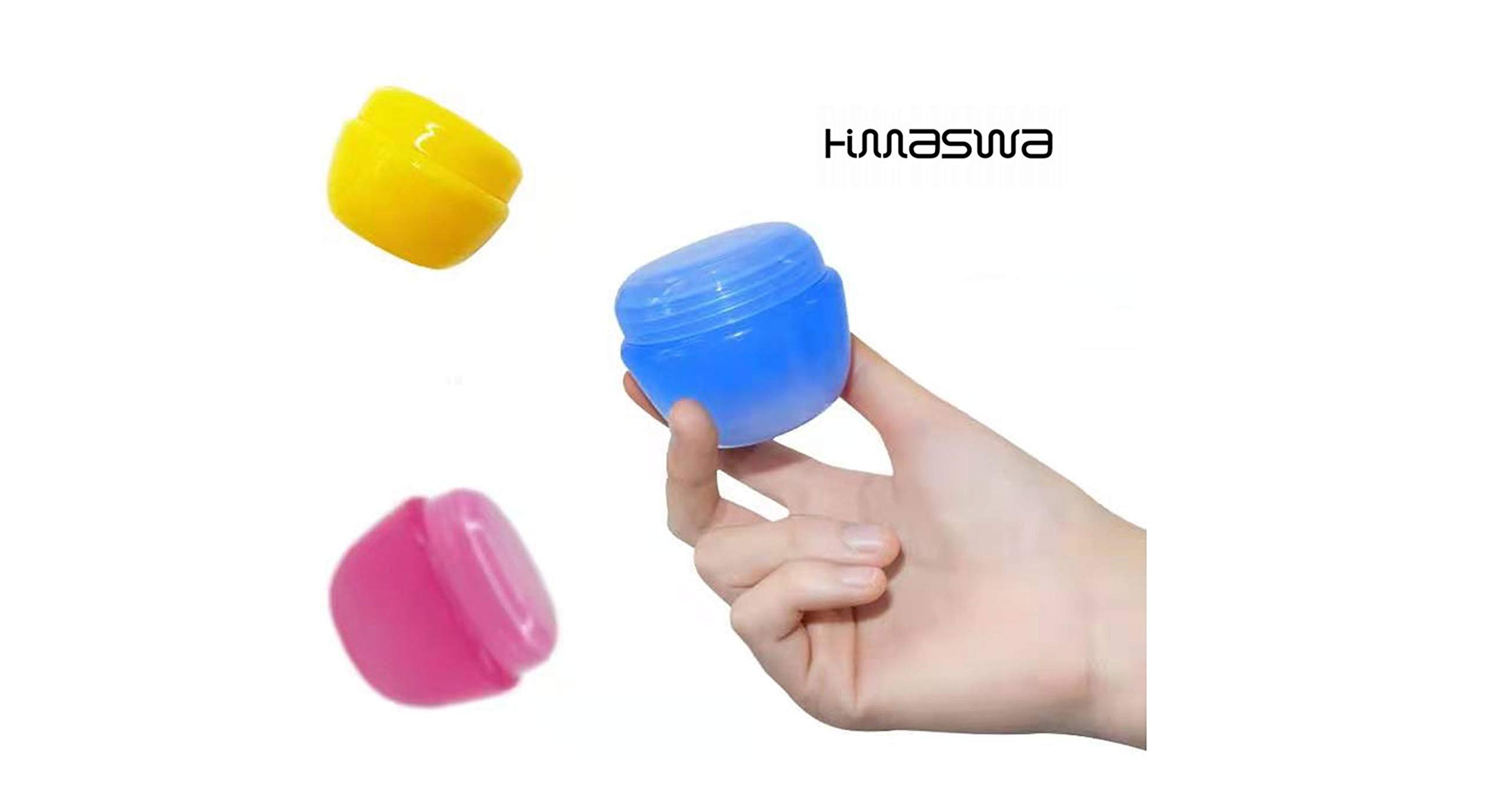 HINNASWA Travel Containers For Toiletry, Lotion Travel Accessories Bottles for Cosmetic, Makeup, Body & Hand Cream, Toiletries