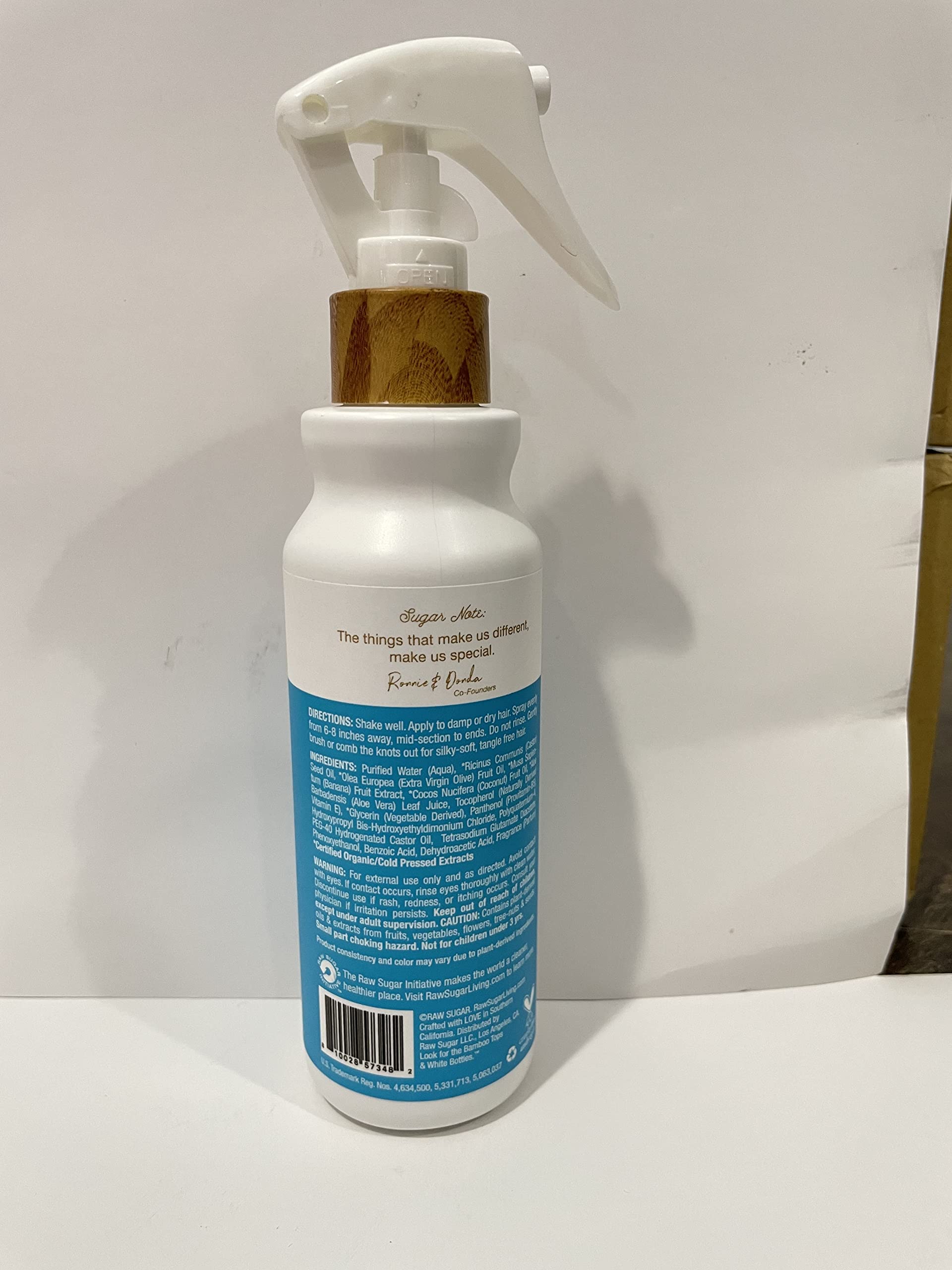 RAW SUGAR Raw Sugar Kids Banana + Coconut Milk Leave-in Conditioner & Detangler For Thick Unruly Hair - Infused with Castor Seed Oil - 6 fl. oz One Size