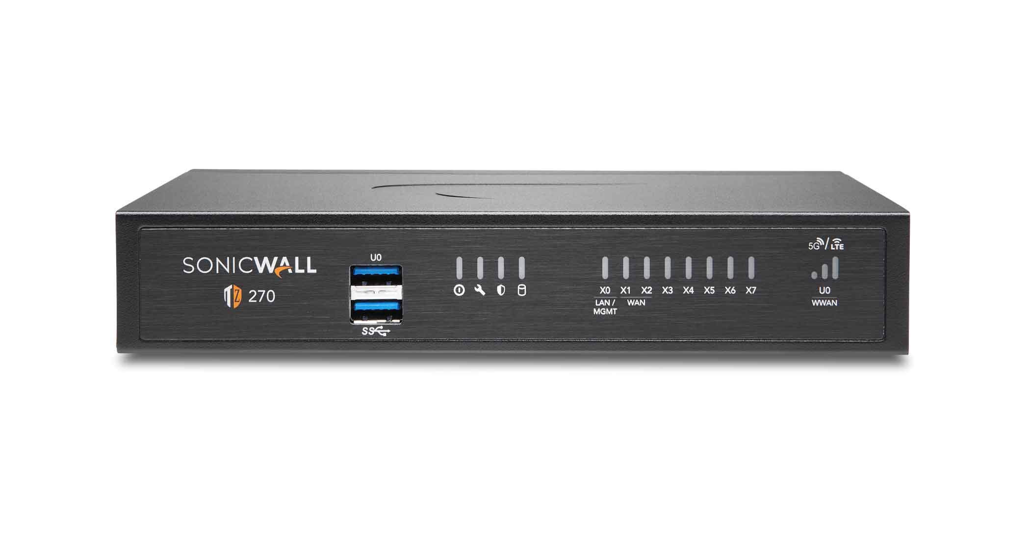 SonicWall TZ270 Network Security Appliance (02-SSC-2821) Bundled with a SonicWall 1 Year 8x5 Support for TZ270 (02-SSC-6733)