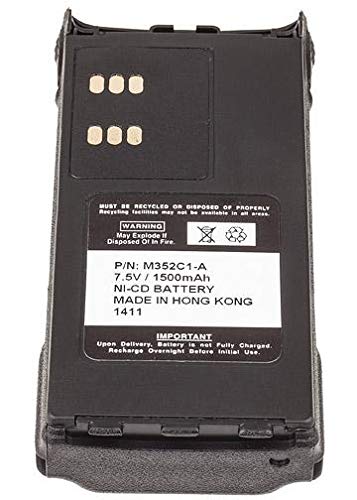 Cut-Rate Batteries Battery Compatible with RAD3465 Rechargeable Two Way Radio 7.2v 1500mAH Ni-CD