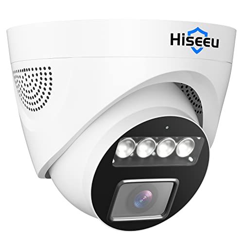 Hiseeu 5MP Analog/AHD/CVI/XVI 2560 TVL Wired Security Camera, Dome Comera for 5MP/1080P Analog Security Cameara System, Clear Night Vision up to 60ft, Remote Access Wall& Ceiling Mount