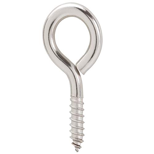 Axe Sickle Metal Eye Hook Screw 1.5 Inch Eye Small Eyelet Screw 30 Pcs