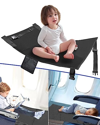 B1jounie YA Flyaway Kids Bed Airplane, Toddler Travel Bed, Baby Airplane Essentials, Airplane Seat Extender for Kids, Portable Airplane Bed for Toddler, Airplane Travel Essentials for Kids