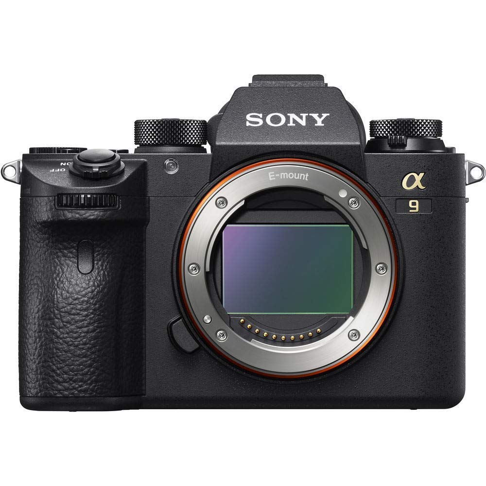 Sony Alpha a9 Mirrorless Digital Camera (Body Only) (ILCE9/B) + 64GB Memory Card + NP-FZ-100 Battery + Corel Photo Software + Case + External Charger + Card Reader + HDMI Cable + More (Renewed)
