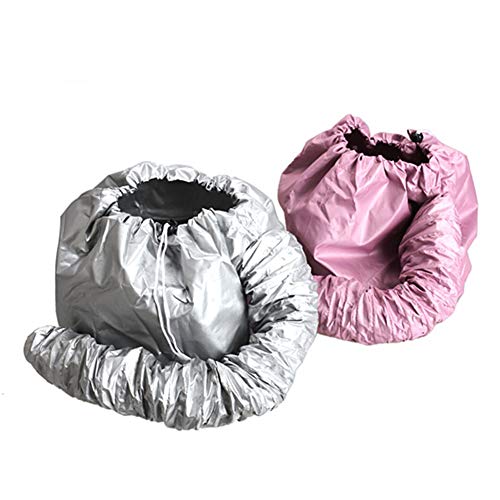 Easy Use Hair Perm Hair Dryer Nursing Dye Hair Modelling Warm Air Drying Treatment Cap Home Safer Than Electric Cap (Pink)