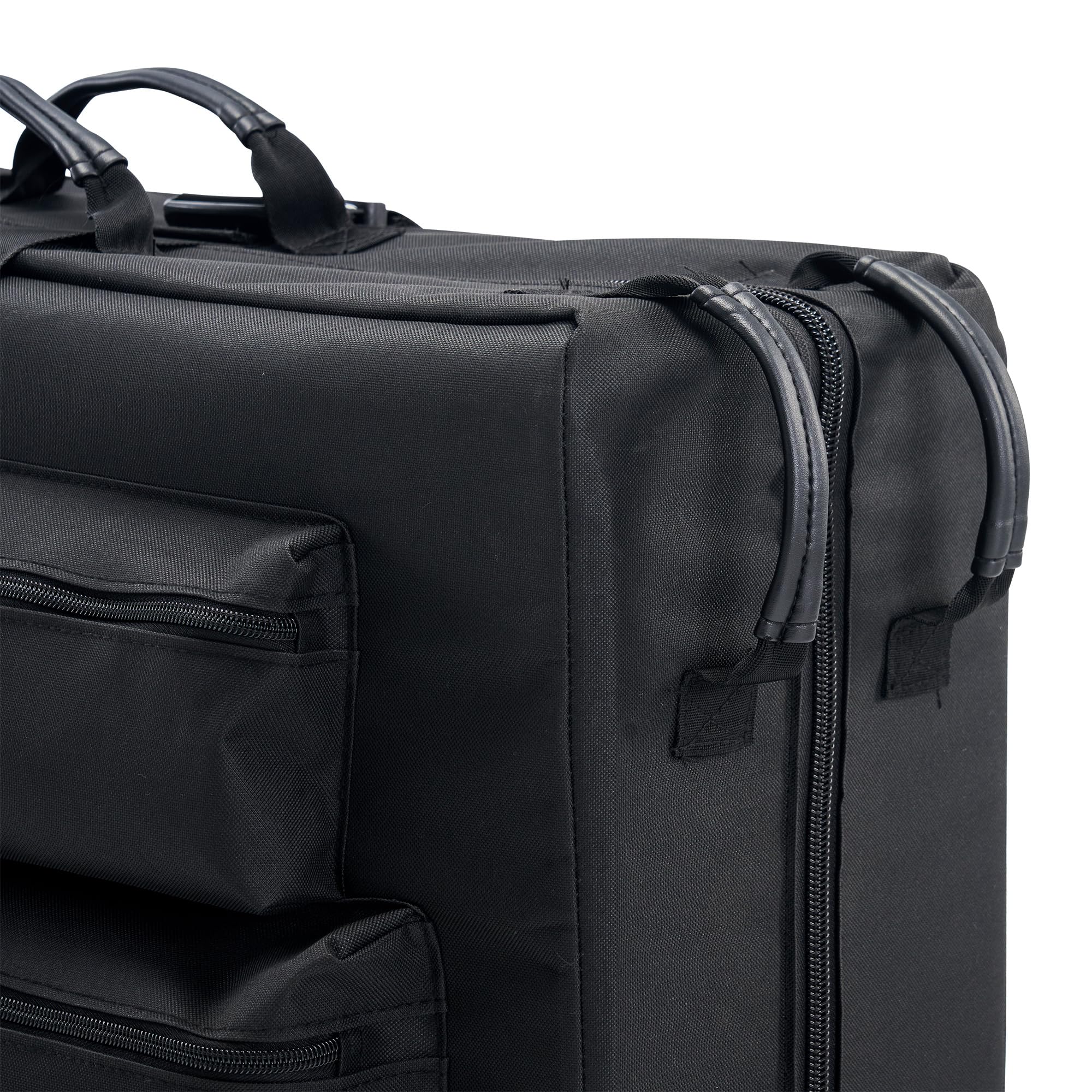 Master Massage Universal Size Wheeled Massage Table Carry Case with Wheels - Carrying Bag for Foldable Massage Bed with Castors-Fits 27โ to 32โ Width Folding Massage Tables - Black.