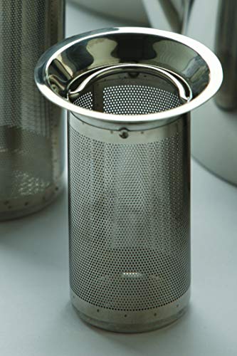 Frieling USA 0127 18/8 Brushed Stainless Steel Primo Teapot with Infuser, 7.5" H, Silver
