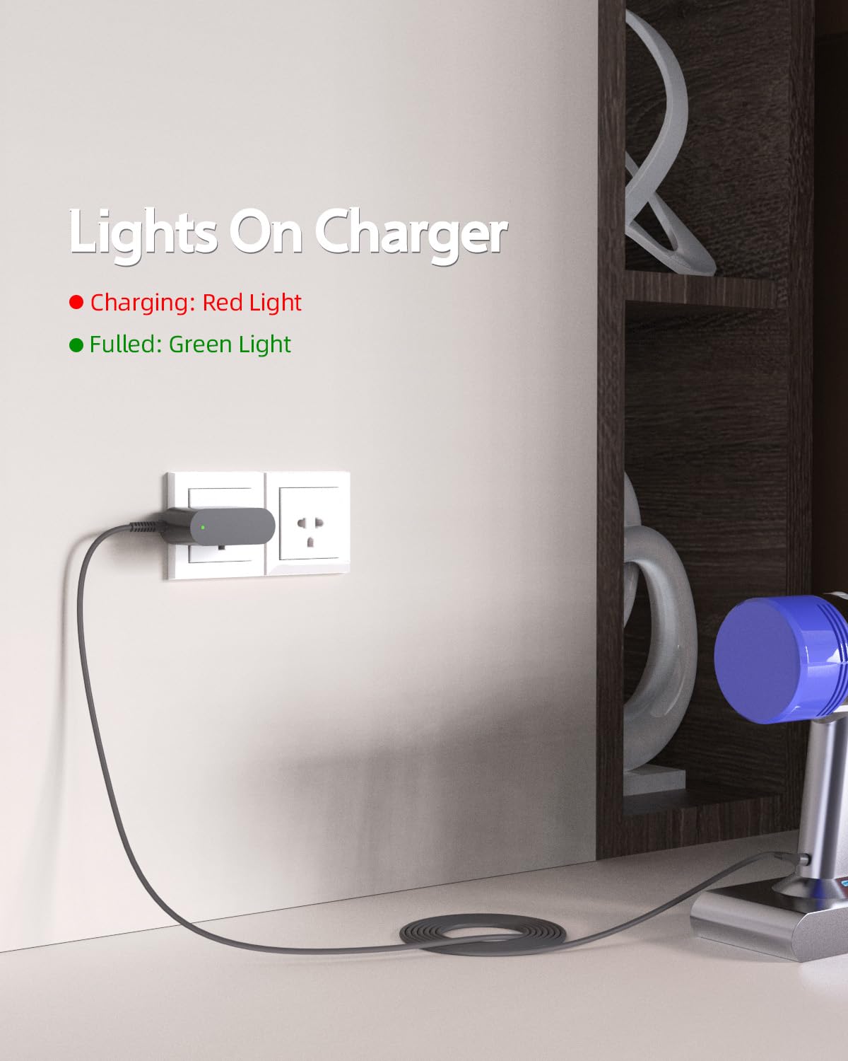 30.45V Replacement for Dyson V10 V11 Charger - (Fit for Dyson V12 V15 SV22 SV20 SV14 SV12 969350 217160 Cordless Vacuum Charging Power Cord)