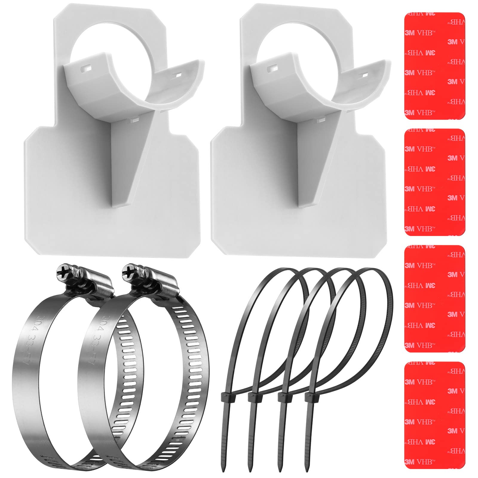 2PCS Swimming Pool Pipe Holders,Above Ground Pool Accessories,Pool Accessories,Pool Hoses for Above Ground Pools,Designed to Fit On Intex Pools,Preventing Pipes Sagging Accessory(Grey)