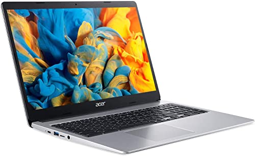 acer 2022 15inch HD IPS Chromebook, Intel Dual-Core Celeron Processor Up to 2.55GHz, 4GB RAM, 64GB Storage, Super-Fast WiFi Up to 1300 Mbps, Chrome OS-(Renewed) (Dale Silver)