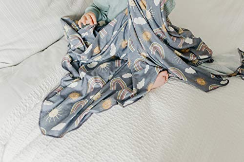 Copper Pearl Large Premium Knit Baby Swaddle Receiving Blanket Hope