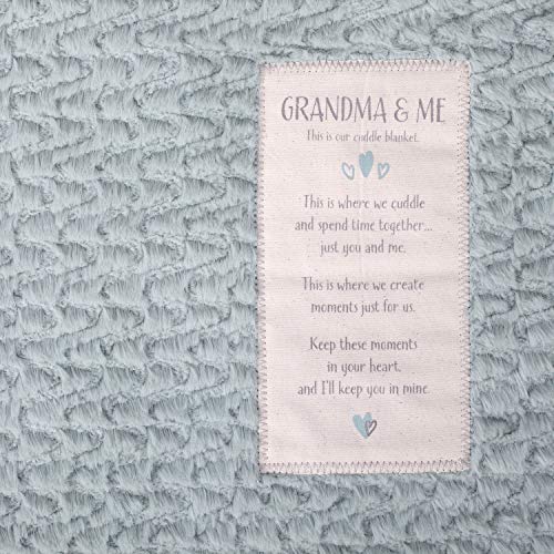 DEMDACO Grandma and Me Soft Snuggly Sage 60 x 50 Inch Polyester Fabric Comforting Toddler Cuddle Blanket