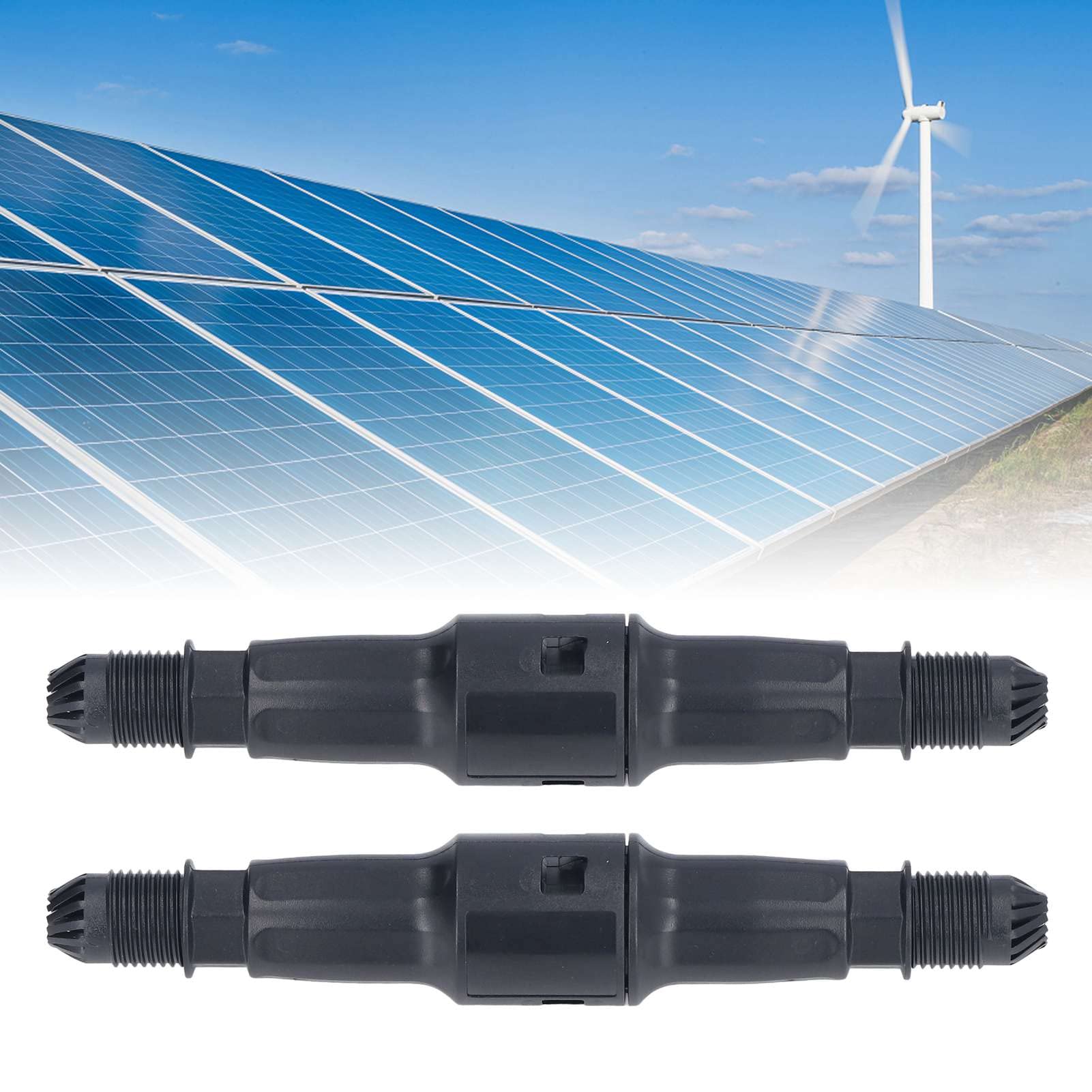 2Sets 1500V Solar PV Connectors IP68 Waterproof Anti Solar Built in Connector for Solar Panel Connection 15A