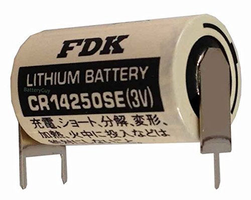 BatteryGuy CR14250SE-FT Replacement 3V 850mAh Lithium PLC Battery (3-Pin)