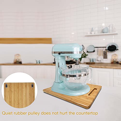 Appliance Sliders for Kitchen Appliances, Sliding Tray for Coffe Maker, Espresso Coffee Machine, Air Fryer, Kitchen Stand Mixer, Toaster, Kitchen Sliders for Counter (9.5” X 13.8”)