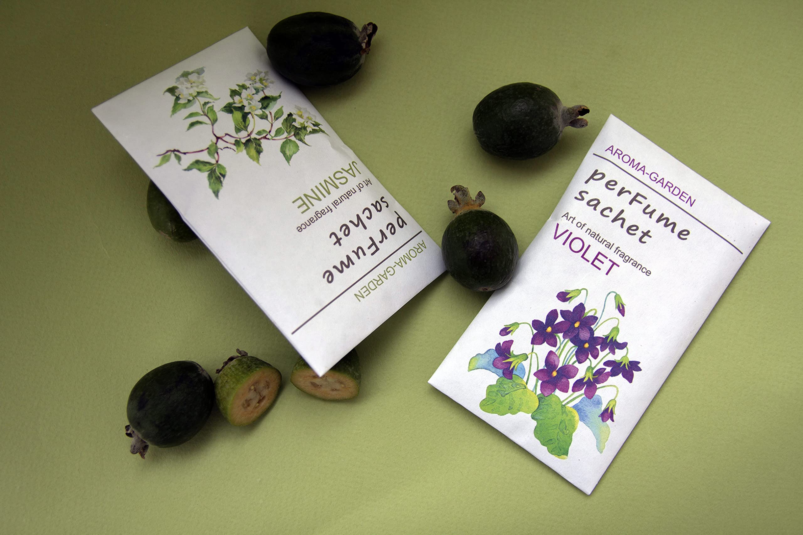 Aroma-Garden Scented Sachet, 12 Pack -Spring Break- Home Fragrance Sachets for Drawers, Closets, Room. Scented Sachet Violet & Jasmine.