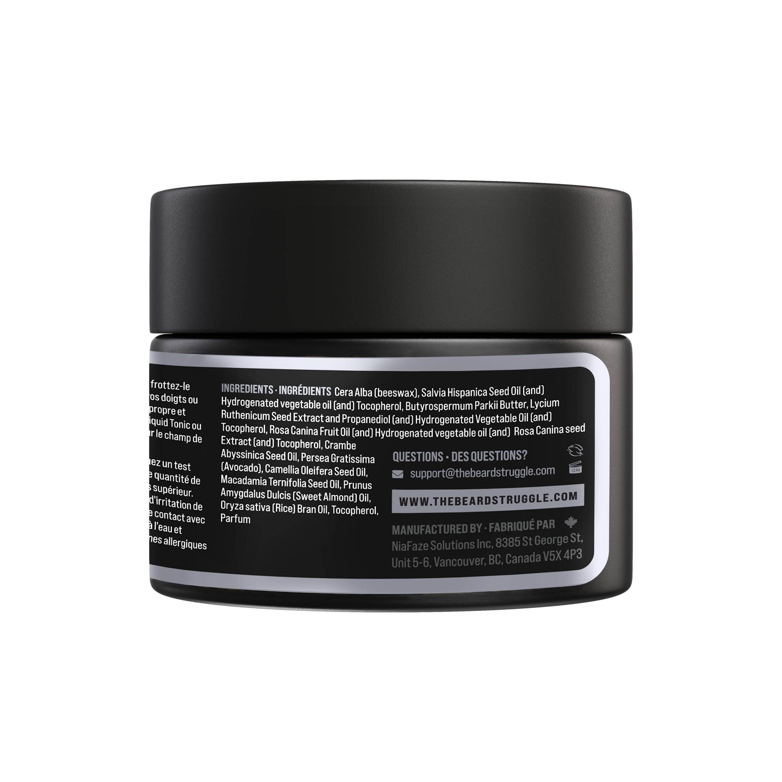 The Beard Struggle Warrior’s Beard Balm - Silver Collection, Viking Storm - Non-Greasy Low-Hold Formula, Luxurious Cologne-Grade Fragrances 100% Natural Ingredients - 50g / 1.76 US. oz.