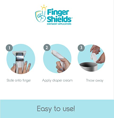 Baby Brezza Finger Shields β 100% Mess Free Baby Diaper Rash Cream Applicator β Ointment Applicator Keeps Fingers and Nails Clean β Perfect for Travel, 40 Count