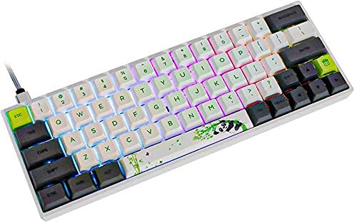 SKYLOONG Customized SK68S 68 Keys Mechanical Gaming Keyboard NKRO Type-C RGB Backlight PBT Keycaps Gateron Mechanical Switch Keyboard(Hot Swappable Red Switch)