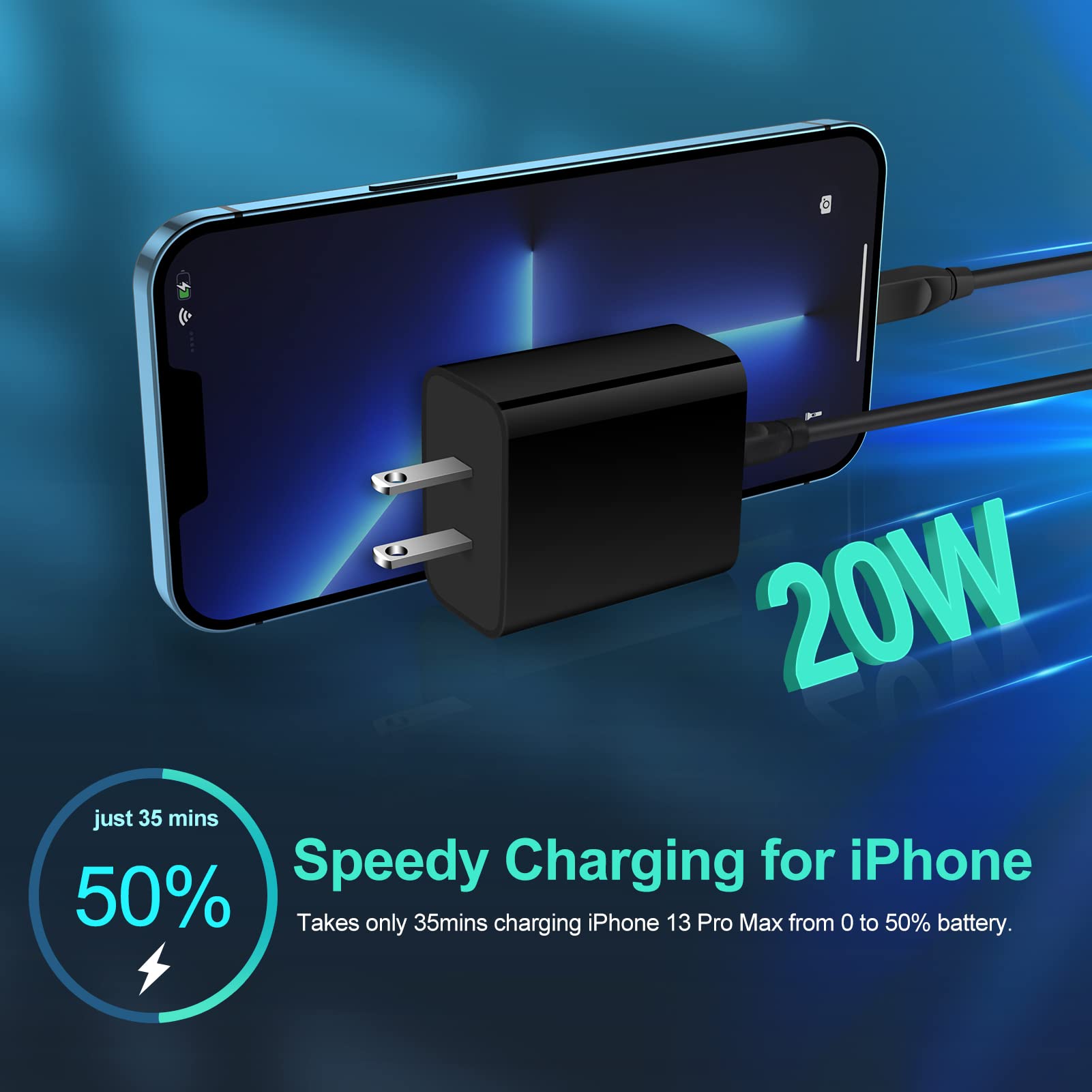 20W USB Type C Charger Block Fast Charging for Samsung Galaxy S23 Ultra/S23 Plus/S22 Ultra/A23 5G/A53/A13/A03S/A73/A32/S21/S20/S10/A51/A71,Pixel 6 Pro 5,Android Phone Fast Charging QC3.0 Wall Charger