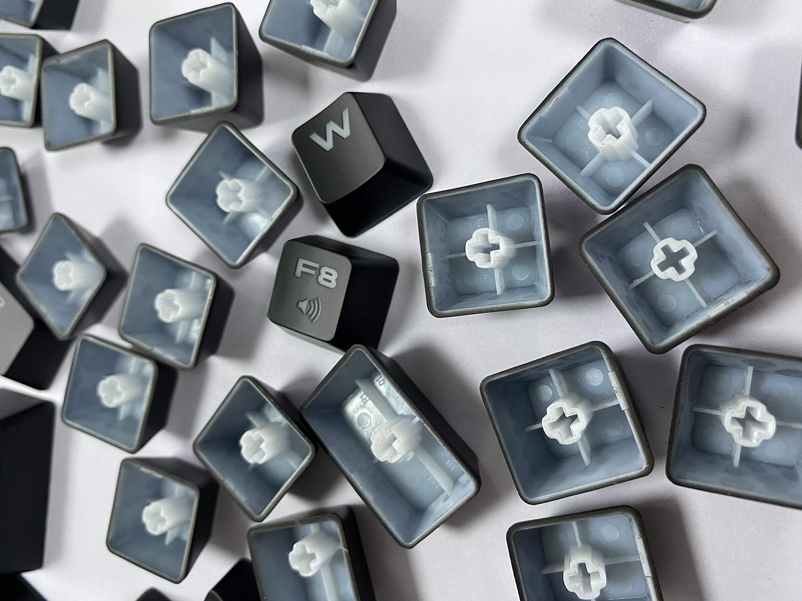 LuoMGDYSS 104 Key ABS Black Keycap Set for Corsair K70 K65 Mechanical Gaming Keyboard