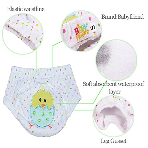 Babyfriend Baby Training Pants Boys Potty Training Underwear Toddler 12M-4T Size 80 Small 18Months 2T Blue