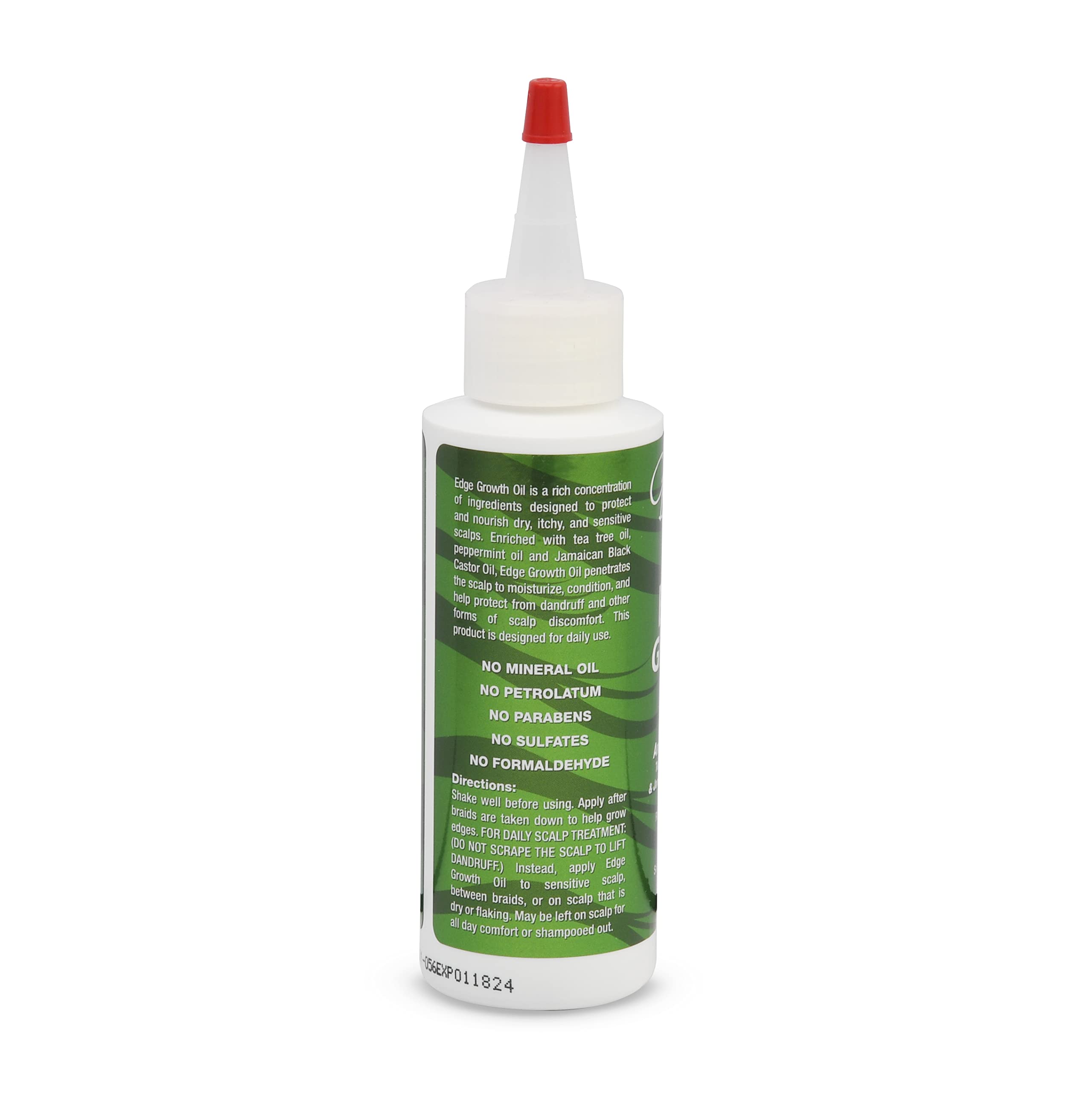C B SMOOTHE Oil, Natural Hair Growth Serum with Tea Tree, Peppermint, Jamaican Black Castor - 4oz, Non-Greasy, Anti-Itch Scalp Moisturizer, Boosts Circulation & Edge Regrowth, Unisex