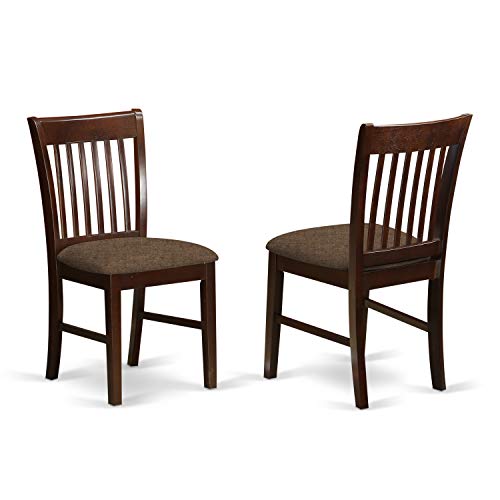 East West Furniture DONO9-MAH-C Dining Set, 9-Piece