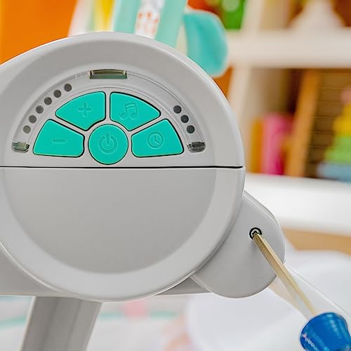 Bright Starts Portable Automatic 6-Speed Baby Swing with Adaptable Speed, Taggies, Music, Removable -Toy Bar, 0-9 Months 6-20 lbs (Whimsical Wild)