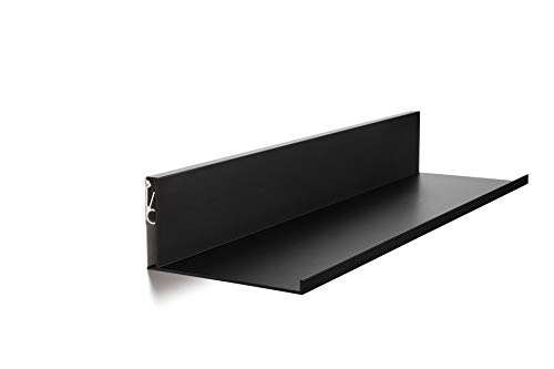 Hangman L18B 18-Inch No-Stud Floating Shelf (Black Powder Coat)