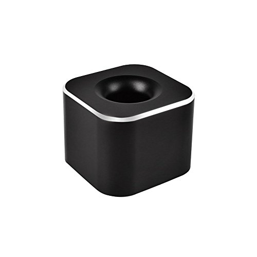 Coideal Metal Pen Stand Holder, Black Mini Aluminum Pen Base Single Hole for Toothbrush Brush, Students and Office