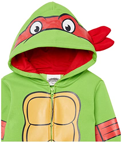 Teenage Mutant Ninja Turtles Baby Boys Graphic Zip-up Hoodie Sweatshirt, Red, 4T US