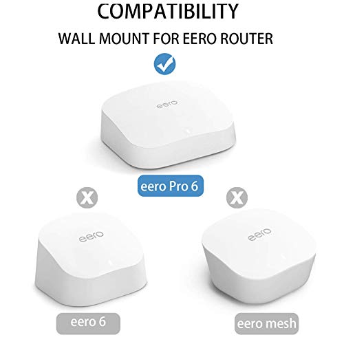Koroao Outlet Wall Mount Holder Only for eero Pro 6 tri-Band mesh Wi-Fi 6 System - eero Pro 6 Wall Mount Bracket by Koroao - Smart and Convenient Cable Arrangement(2-Pack)
