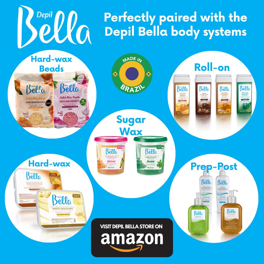 Depil Bella Post Waxing Oil Moisturizing Remover | Cotton Seed Oil for Soft and Smooth Skin | 500ml
