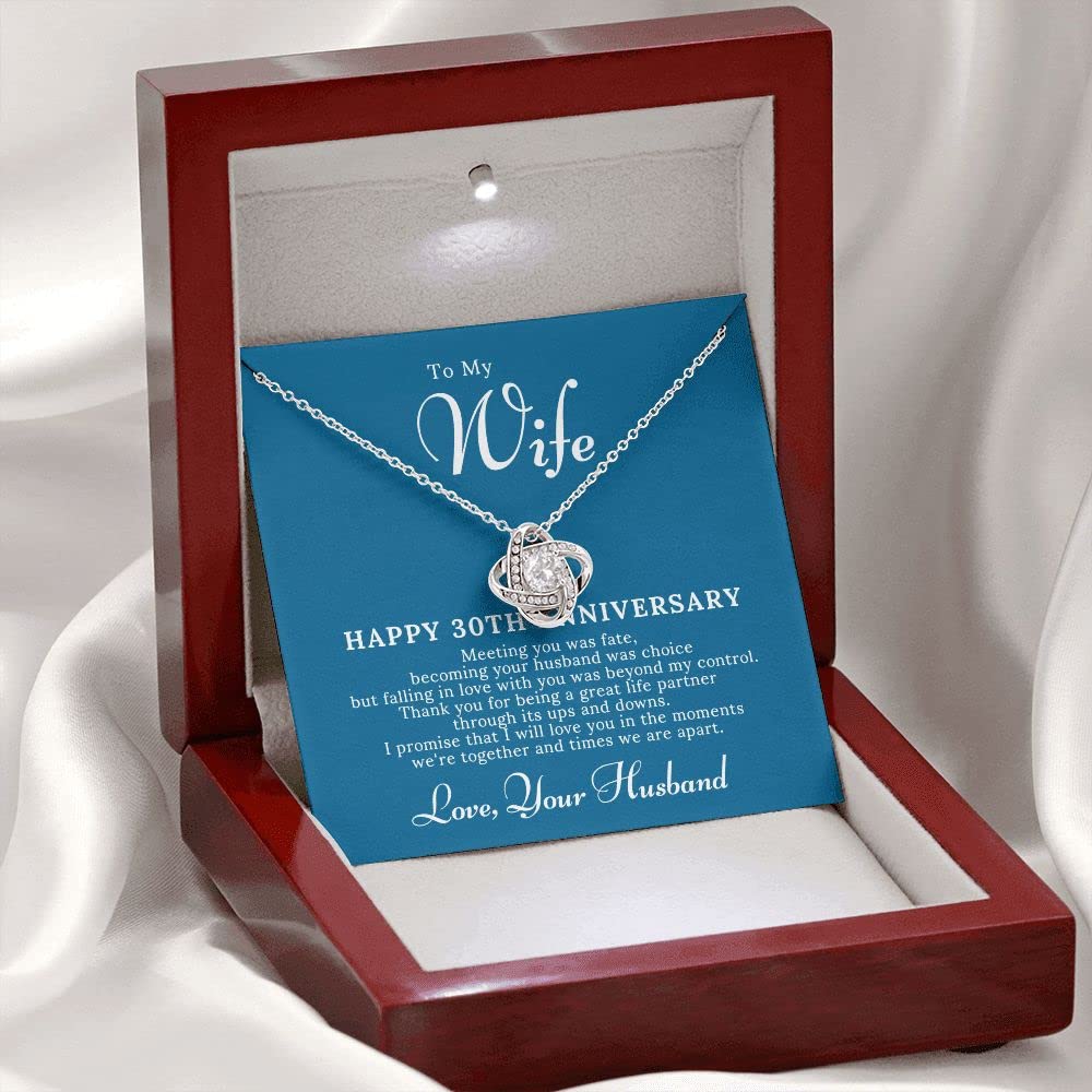 30th Wedding Anniversary Wife Gift β 30th Anniversary Necklace Gift For Wife β 30 Year Wedding Jewelry Gift For Her β 30 Year Anniversary Wedding Present β 30THV10-LK5