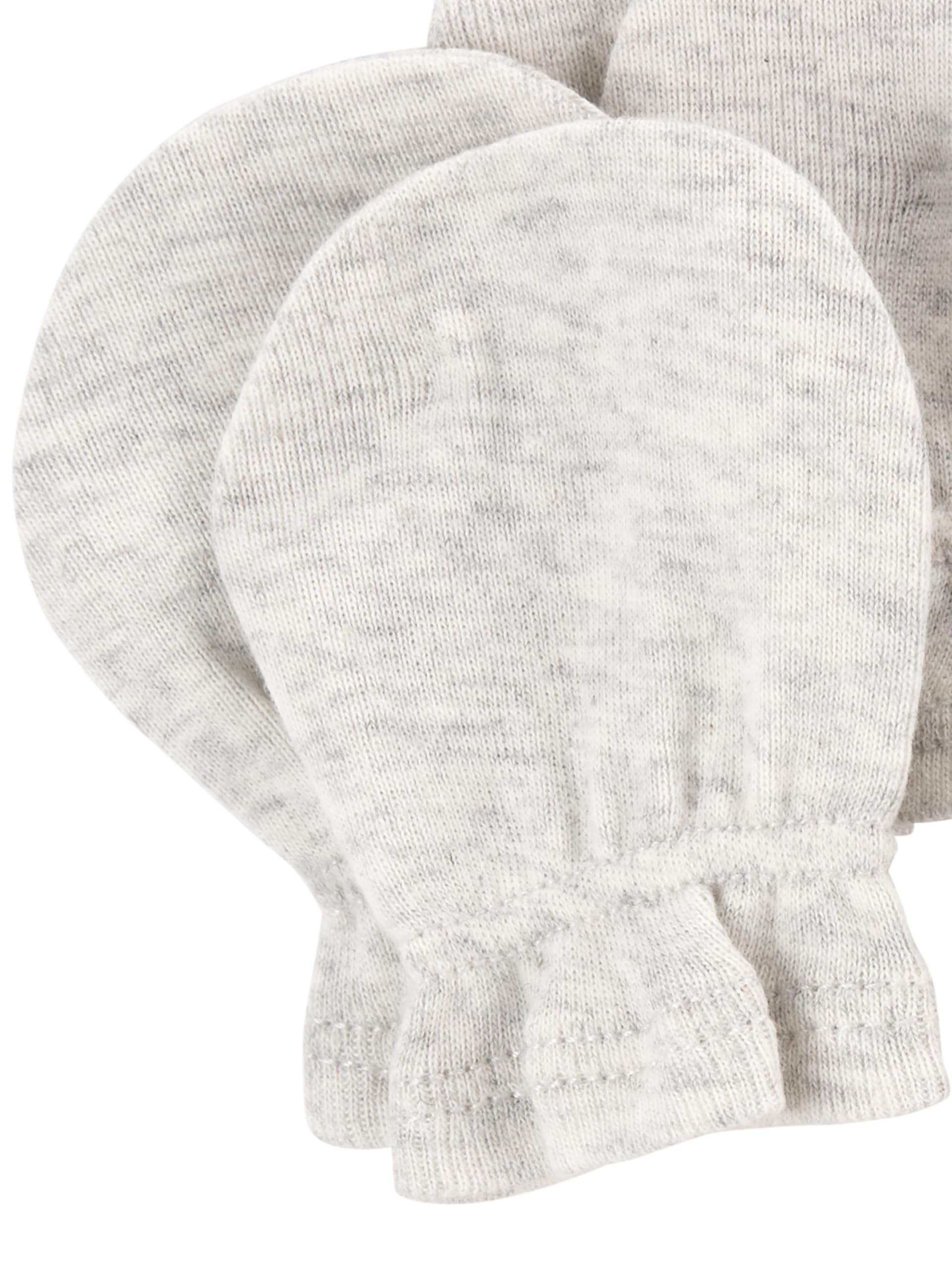 Simple Joys by Carter's Unisex Babies' Baby Mittens, Pack of 6, Cream Heather, 0-3 Months