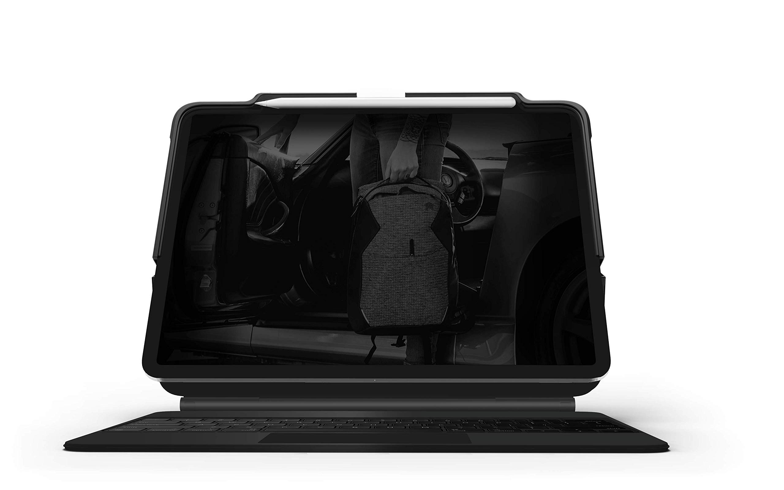 STM Dux Shell Magic Folio for iPad Air (5th/4th Gen) & iPad Pro 11" (4th/3rd/2nd/1st Gen) - Ultra-Protective Case with Apple Pencil Storage - Black