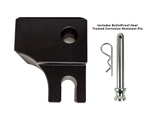 Bulletproof Hitches Trailer Hitch Pintle Attachment Rated to 36,000lbs (Solid Steel, Black Textured Powder Coat)