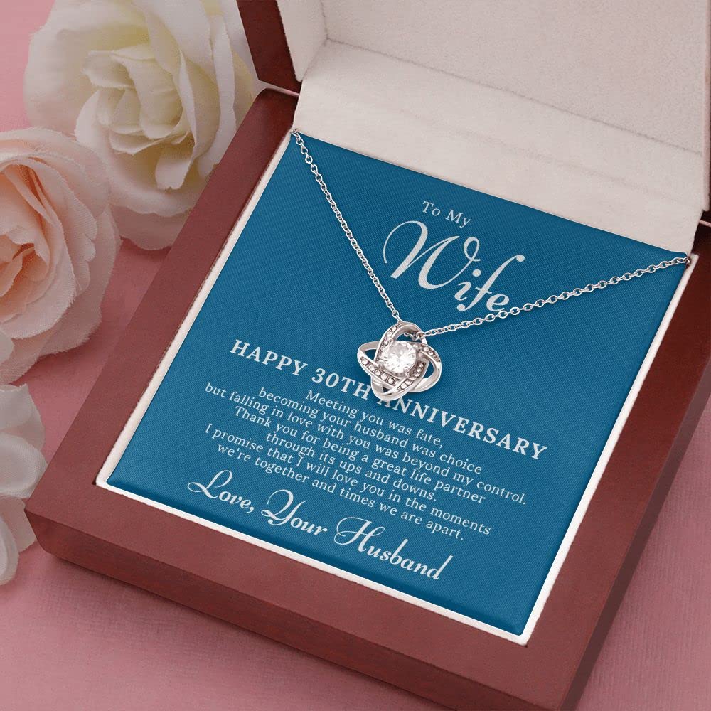 30th Wedding Anniversary Wife Gift β 30th Anniversary Necklace Gift For Wife β 30 Year Wedding Jewelry Gift For Her β 30 Year Anniversary Wedding Present β 30THV10-LK5