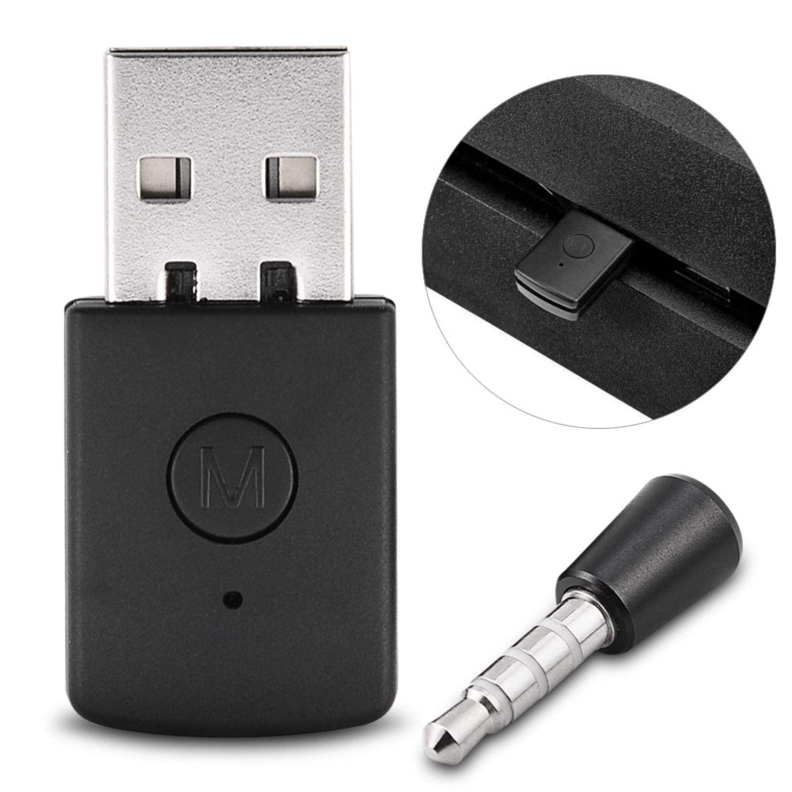 Bluetooth Dongle Adapter USB 4.0, Wireless Adapter/Dongle Receiver and Transmitters for PS4 Playstation Controller Bluetooth Headset