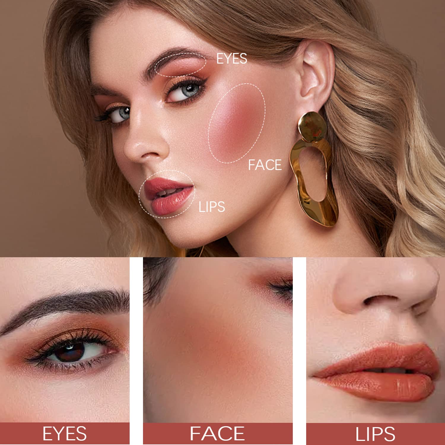2 PCS Liquid Blush,Beauty Blush Makeup for Long-Lasting,Soft Velvet Liquid Blusher for Cheek,Beauty Blush Makeup for Long-Lasting,Waterproof,With 2 Fingertip Sponge Brush.