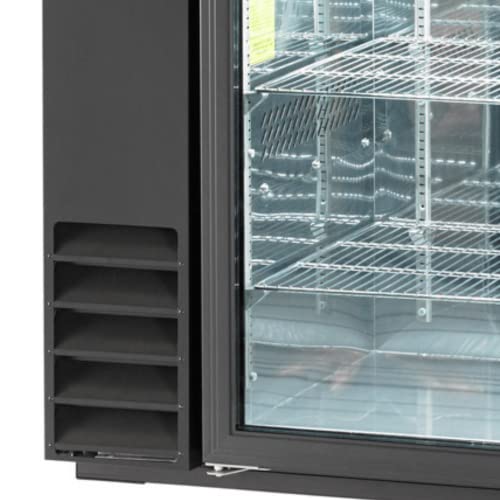Arctic Air ABB72G 73-Inch Glass 3-Door Commercial Back Bar Refrigerator, 20.7 Cubic Feet and 84 6-Packs Capacity, 115v