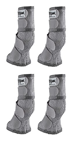 Cashel Crusader Horse Protection Fly Leg Guards, Designer Style, Set of Four, Grey, Blue, Orange or Pink