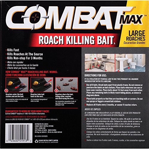 Combat Combat1241 MAX Killing Roach Bait Station, Large