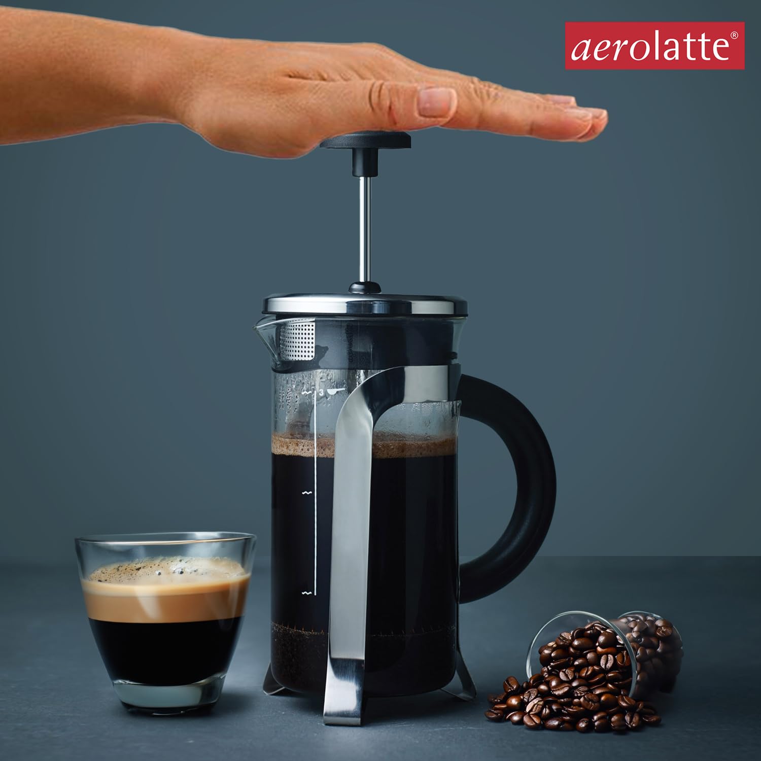aerolatte French Press Coffee Maker, Brews 3 Servings, 12 Ounce