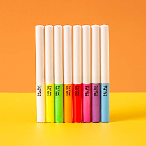 MAEPEOR Neon Liquid Eyeliner 8 Colors Matte Eyeliner Waterproof & Smudgeproof Fluorescent Body Face Paint Makeup for Daily Wear and Halloween Christmas (Neon, Set 0801)