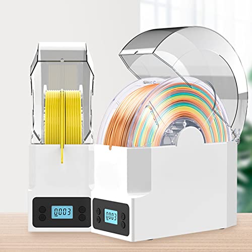 3D Printer Filament Dryer, Wear Resistance Anti Scalding Real Time Monitoring Filament Dryer 100β240V Safe for Consumables(US Plug)