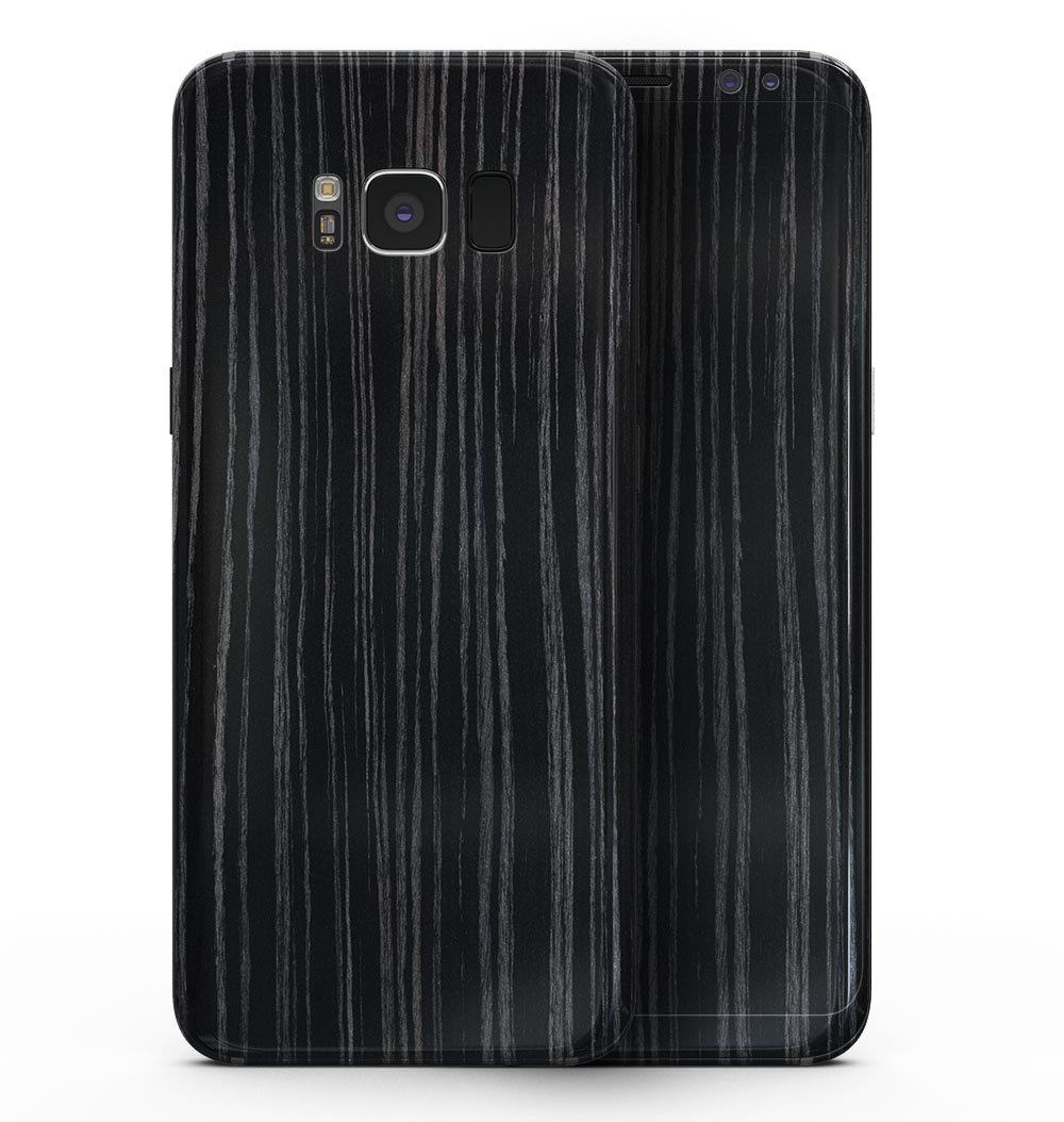 Design Skinz Design Skinz Black Wood Texture Full-Body Wrap Decal Skin-Kit for The Galaxy S8