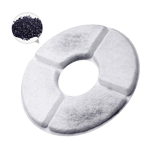isYoung 8 Pack Replacement Round Filter - Compatible with isYoung Cat Fountain 1.6 L and Others (8 PACK)